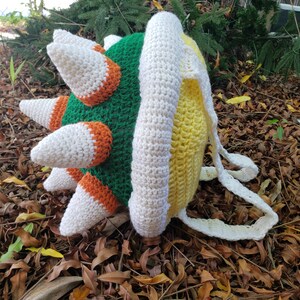 Crochet Cosplay Spike Turtle Shell Costume Backpack - Etsy