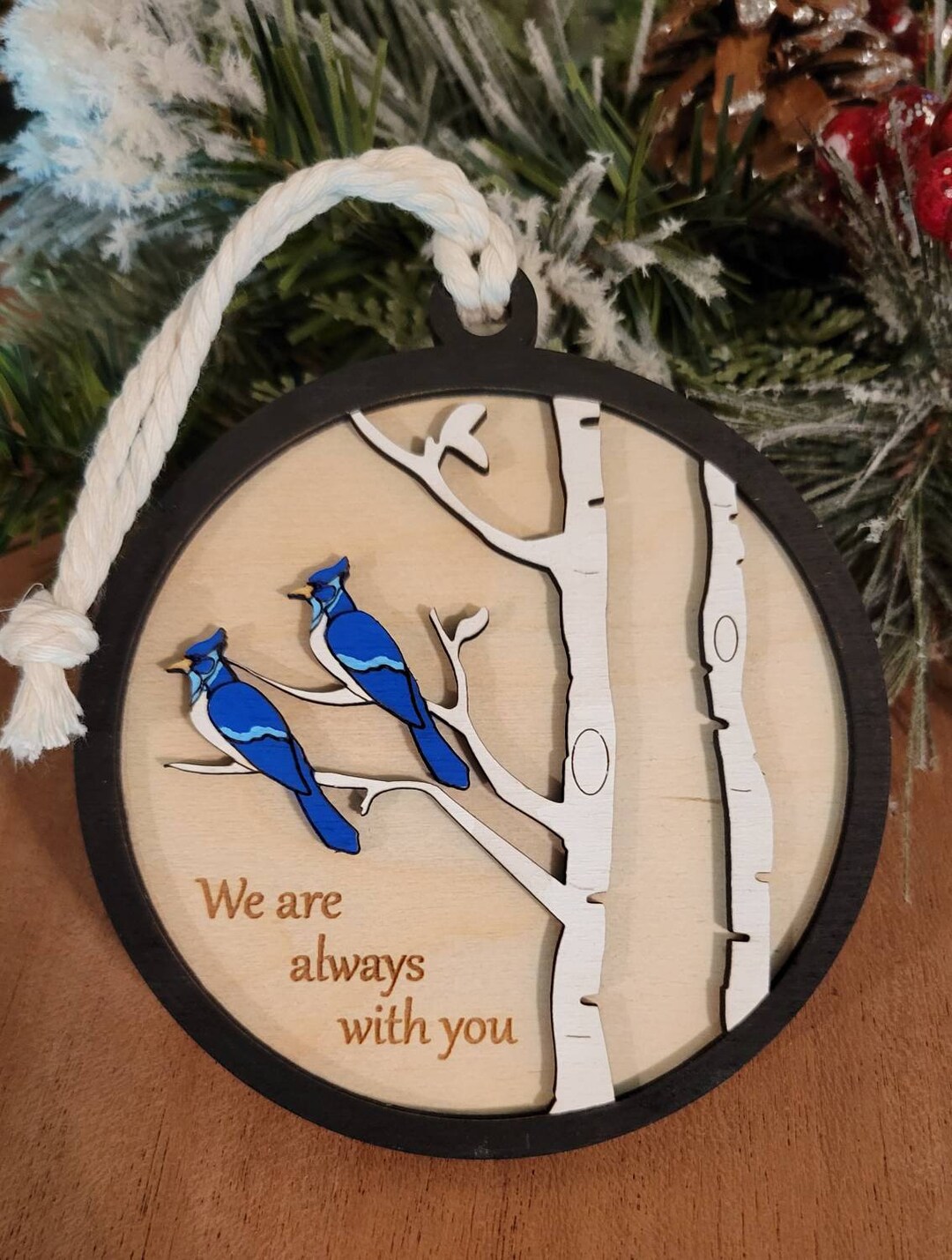 Blue Jay Ornament, Ornament, Special Gift for Friend or Family, Loss of ...