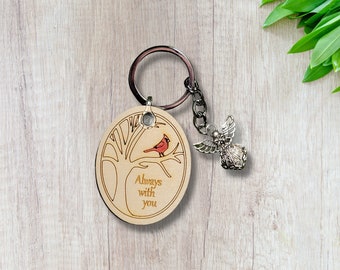 Always With You Cardinal Loved One Keychain Loss Loved One - Etsy