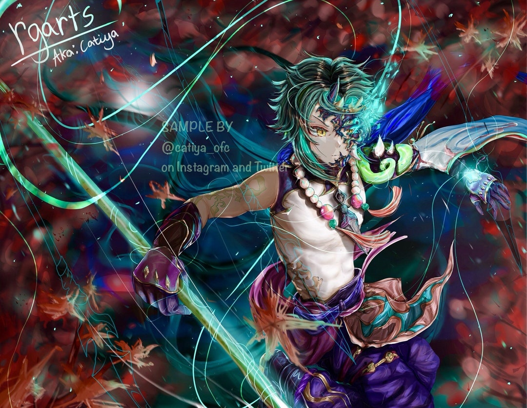 Genshin Impact | Xiao Art Print - Etsy