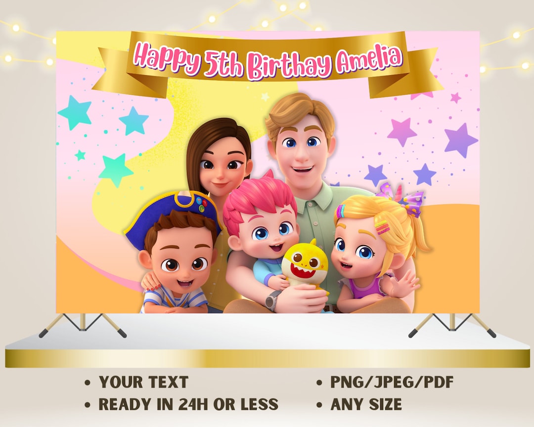 BEBEFINN Digital Printable Backdrop Design Birthday Party Poster You ...