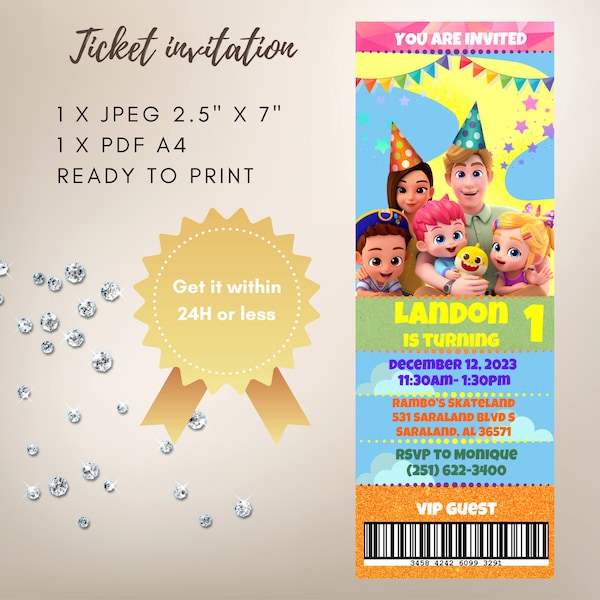 Bebefinn Invitation - Etsy