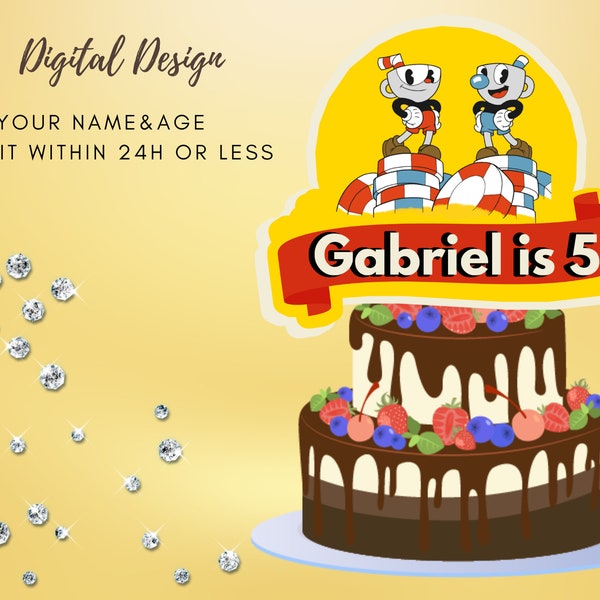 Cuphead Birthday Party Printable - Etsy