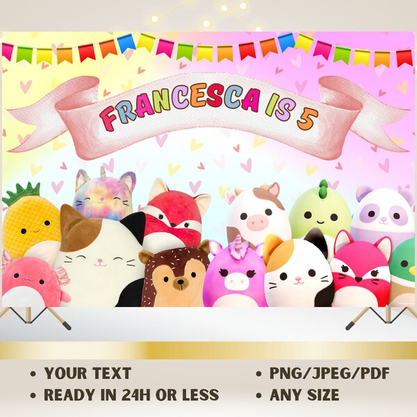 Squishmallow Backdrop - Etsy Sweden