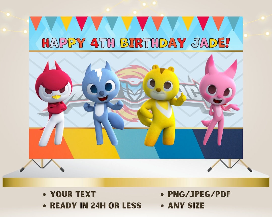 MINI FORCE Digital Printable Backdrop Design Birthday Party Poster You ...