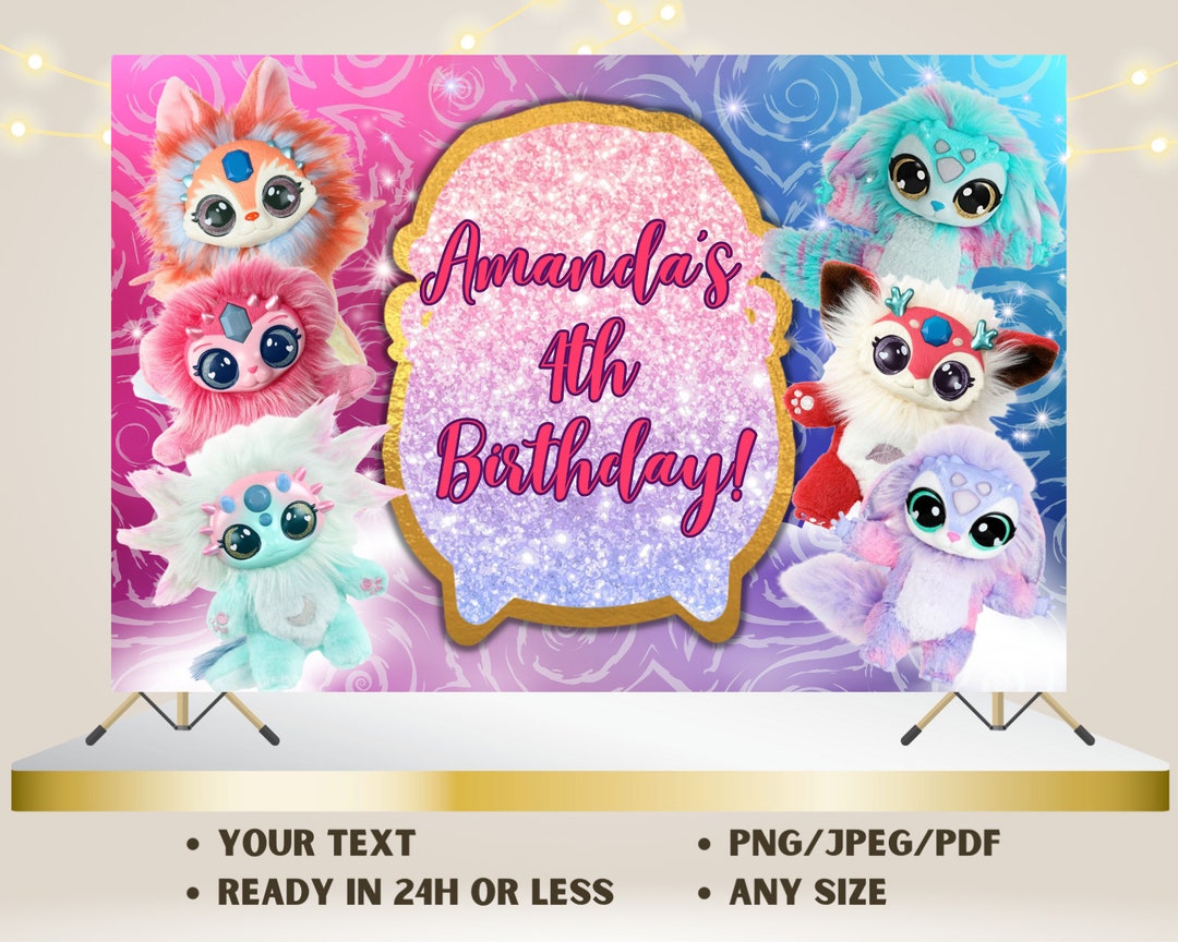 MAGIC MIXIES Digital Printable Backdrop Design Birthday Party Poster ...