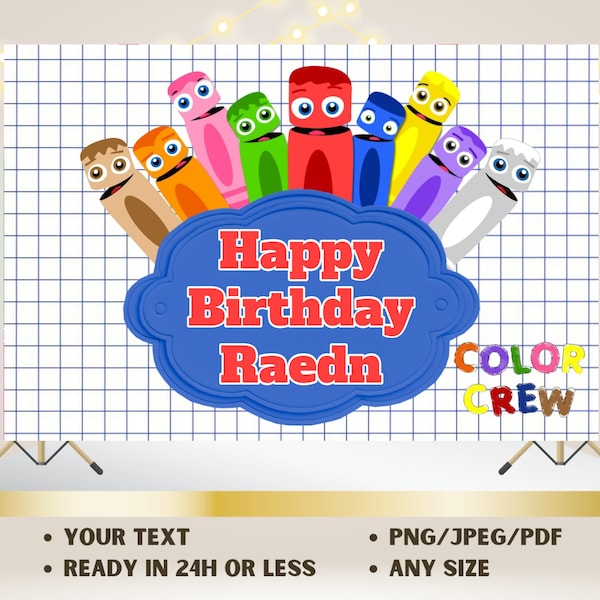 Color Crew Birthday - Etsy