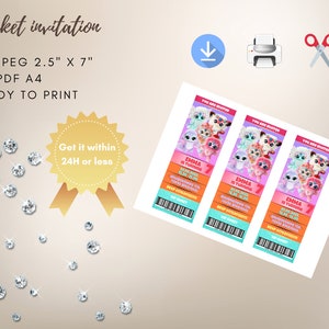MAGIC MIXIES Ticket Invitation Digital Printable 1st Birthday Party You ...