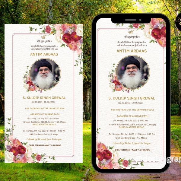 Asian Funeral Program - Etsy