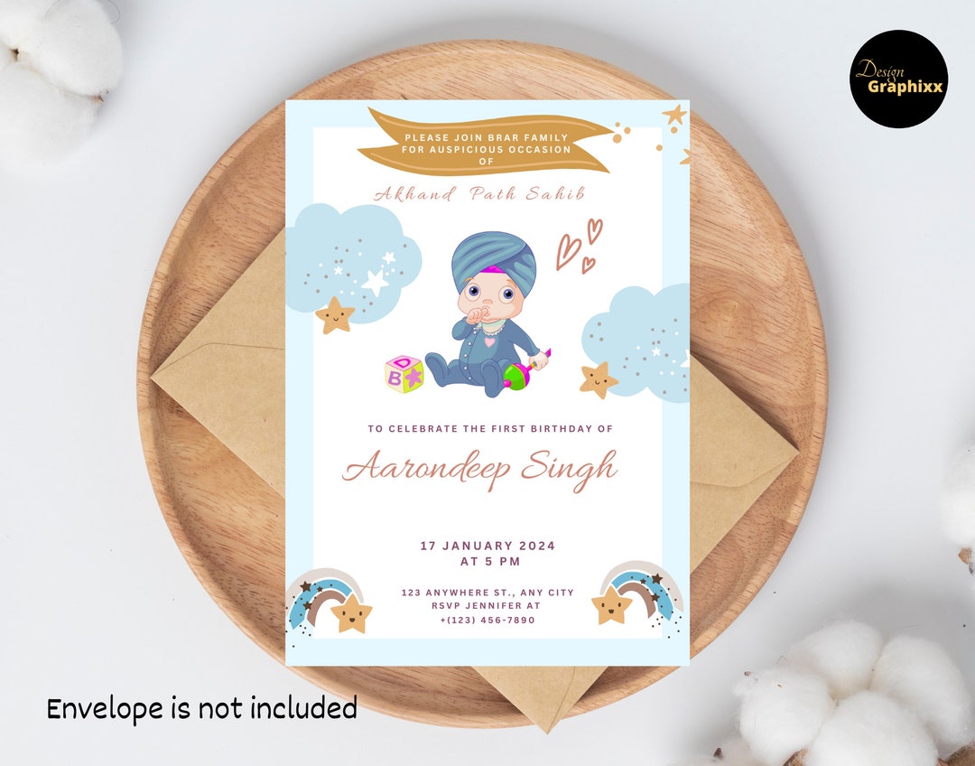 Akhand Path Sahib Invite Sukhmani Sahib Paath Invitation Editable ...