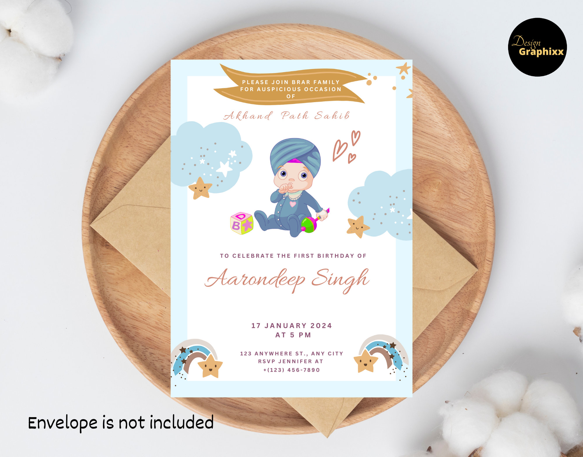 Akhand Path Sahib Invite Sukhmani Sahib Paath Invitation Editable ...