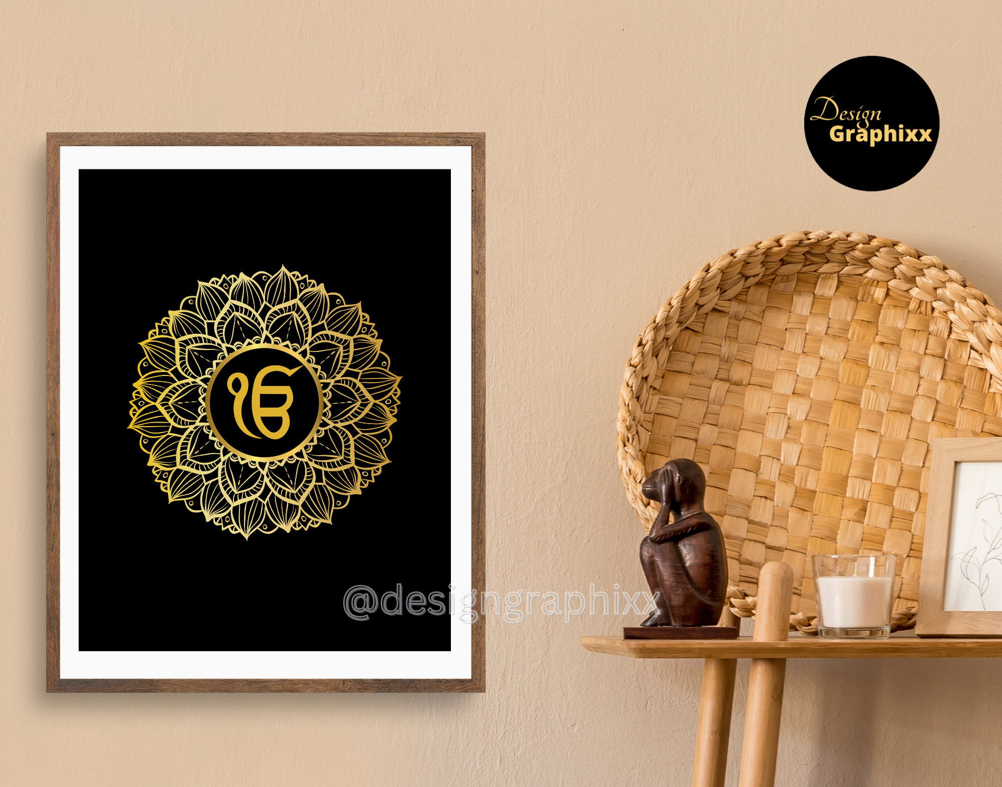Ekonkar Mandala Art Ik Onkar in Punjabi Sikh Symbol sikh - Etsy Australia