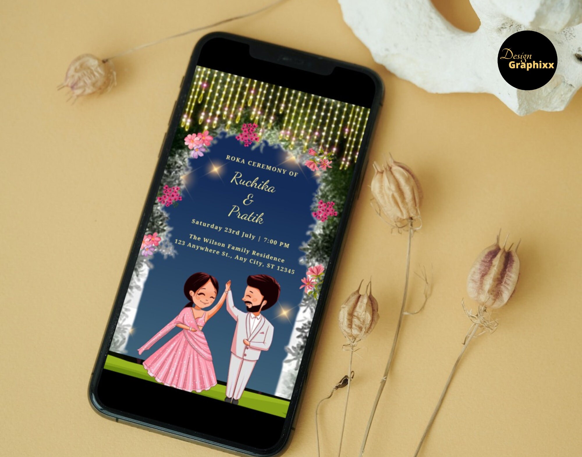 Ring Ceremony Invitation Engagement Invitation Indian Engagement ...