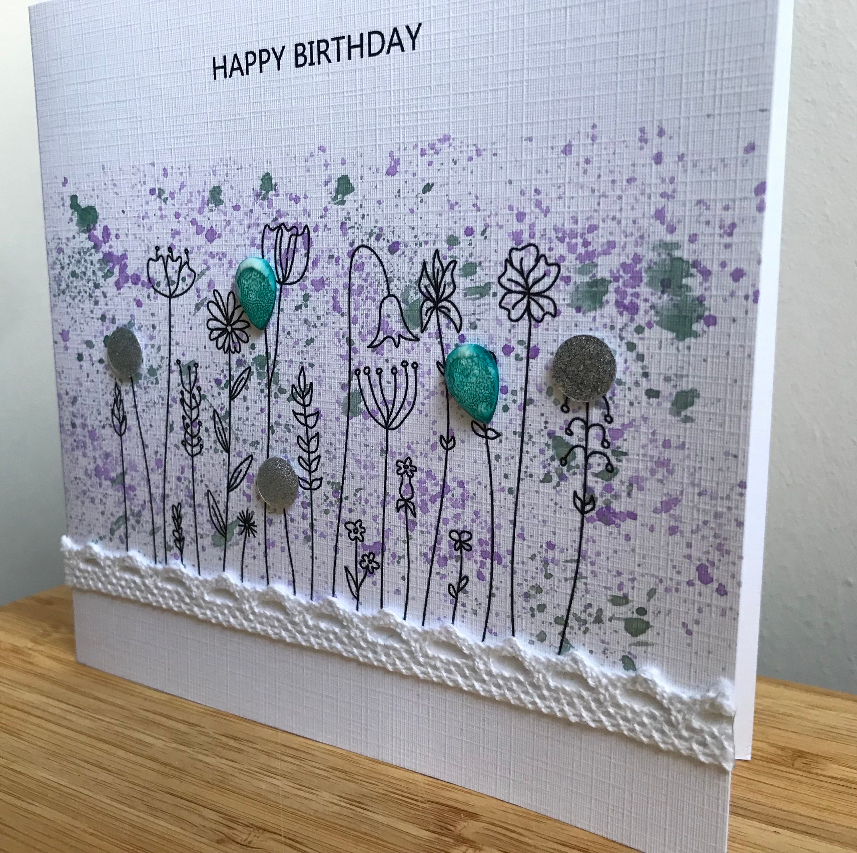 Handmade Birthday Card personalisation Available - Etsy