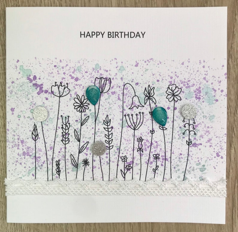 Handmade Birthday Card personalisation Available - Etsy