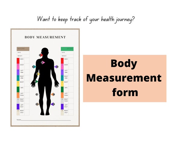 Body Measurement Form Fitness Journey Health Tracking - Etsy
