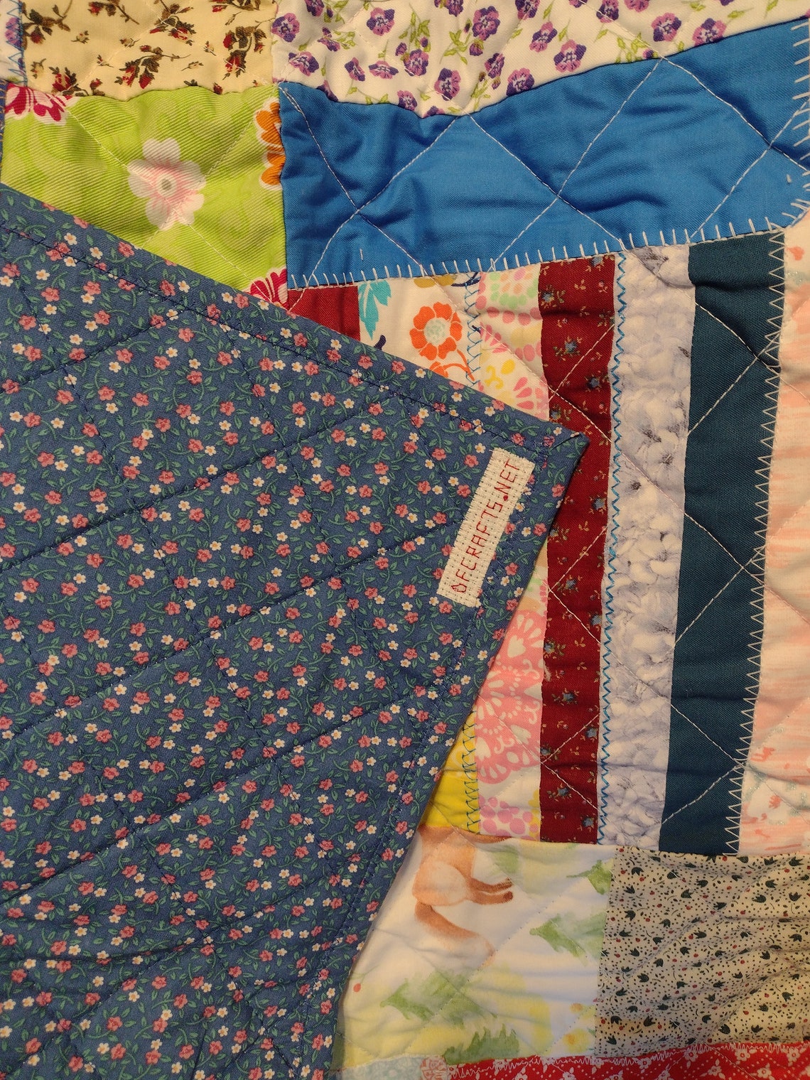 Patchwork Crazy Quilt/throw - Etsy