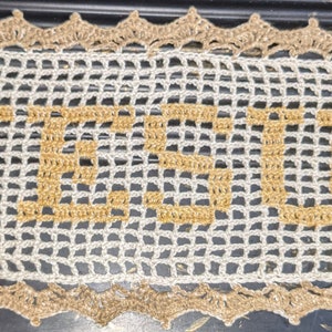 Custom Filet Crochet Banner - Etsy