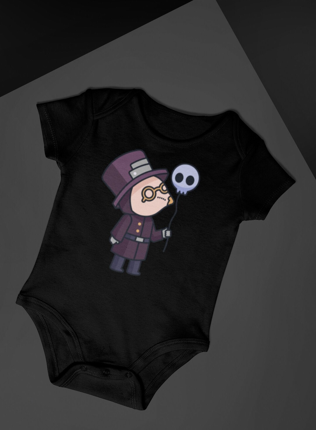 Black "plague Doctor" Baby Bodysuit - Etsy