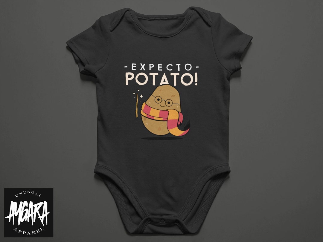 Baby-youth "expecto-potato" Black Onesie/t-shirt - Etsy