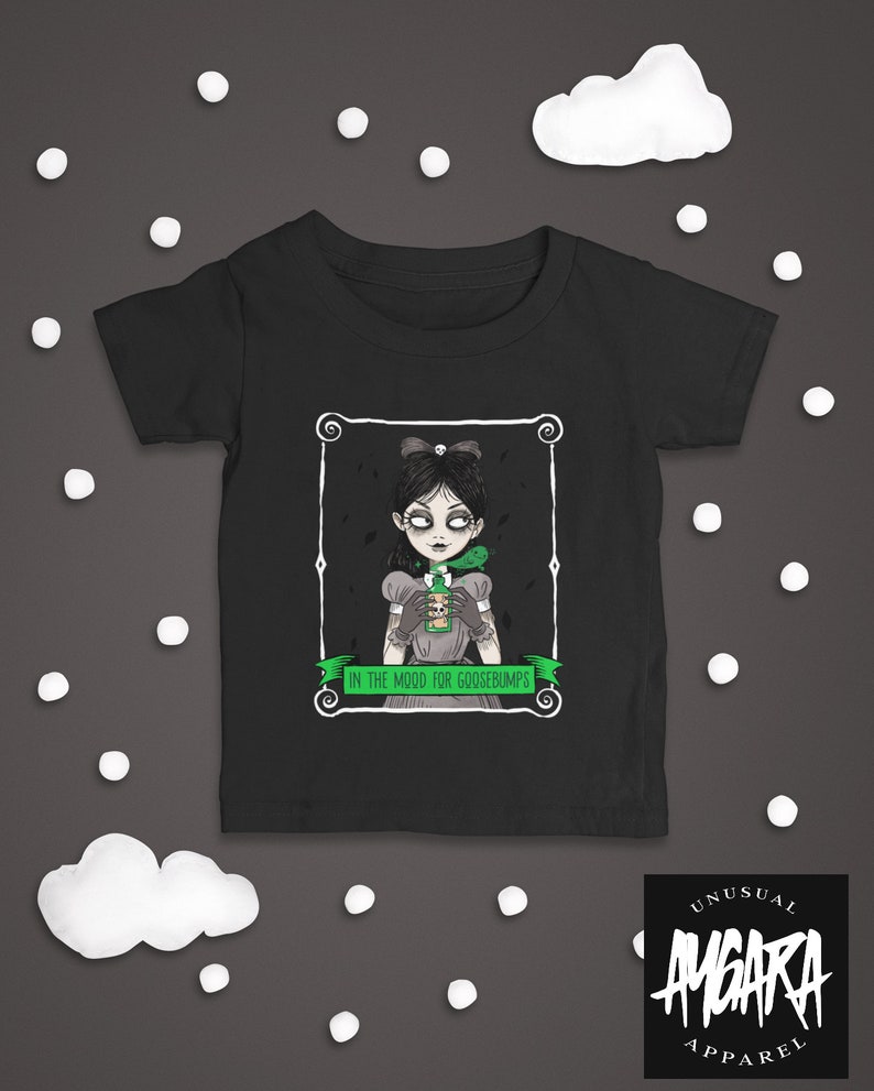 Baby-youth "mood for Goosebumps" Black Onesie/t-shirt - Etsy