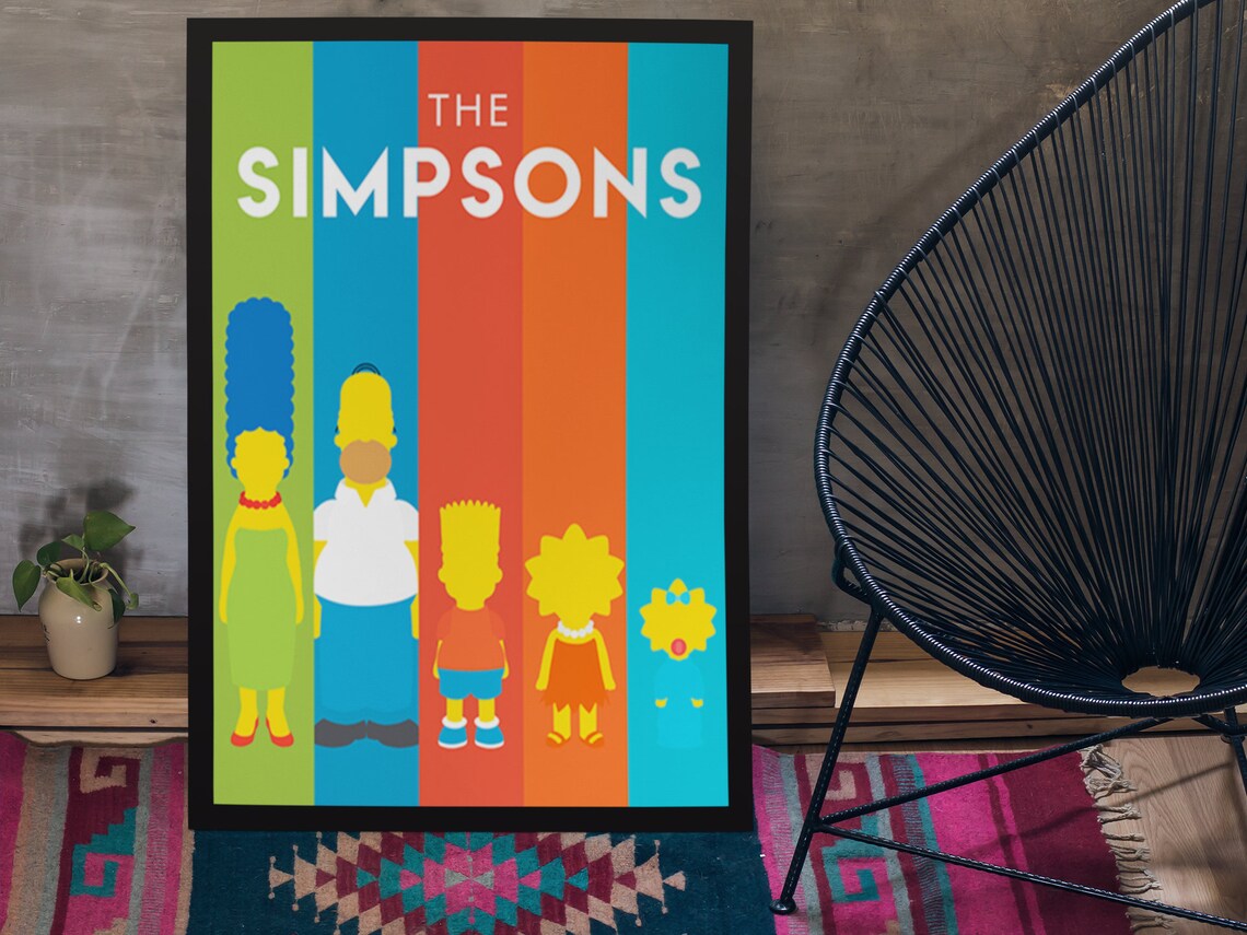 The Simpsons Postersimponssimpsons Artthe Simpsonssimpsons - Etsy