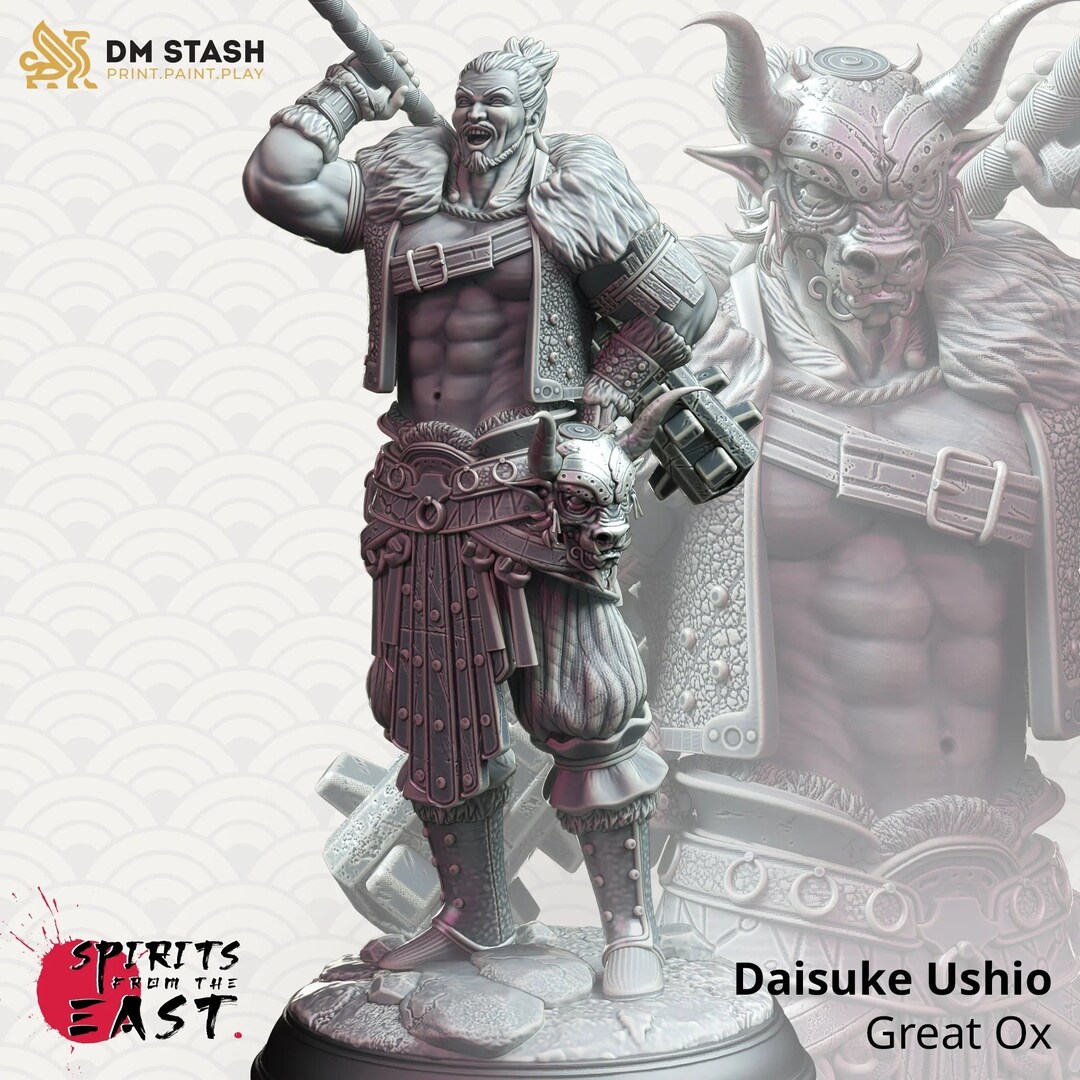 Daisuke Ushio Great Ox Dungeon Master Stash 3D Printed Model - Etsy