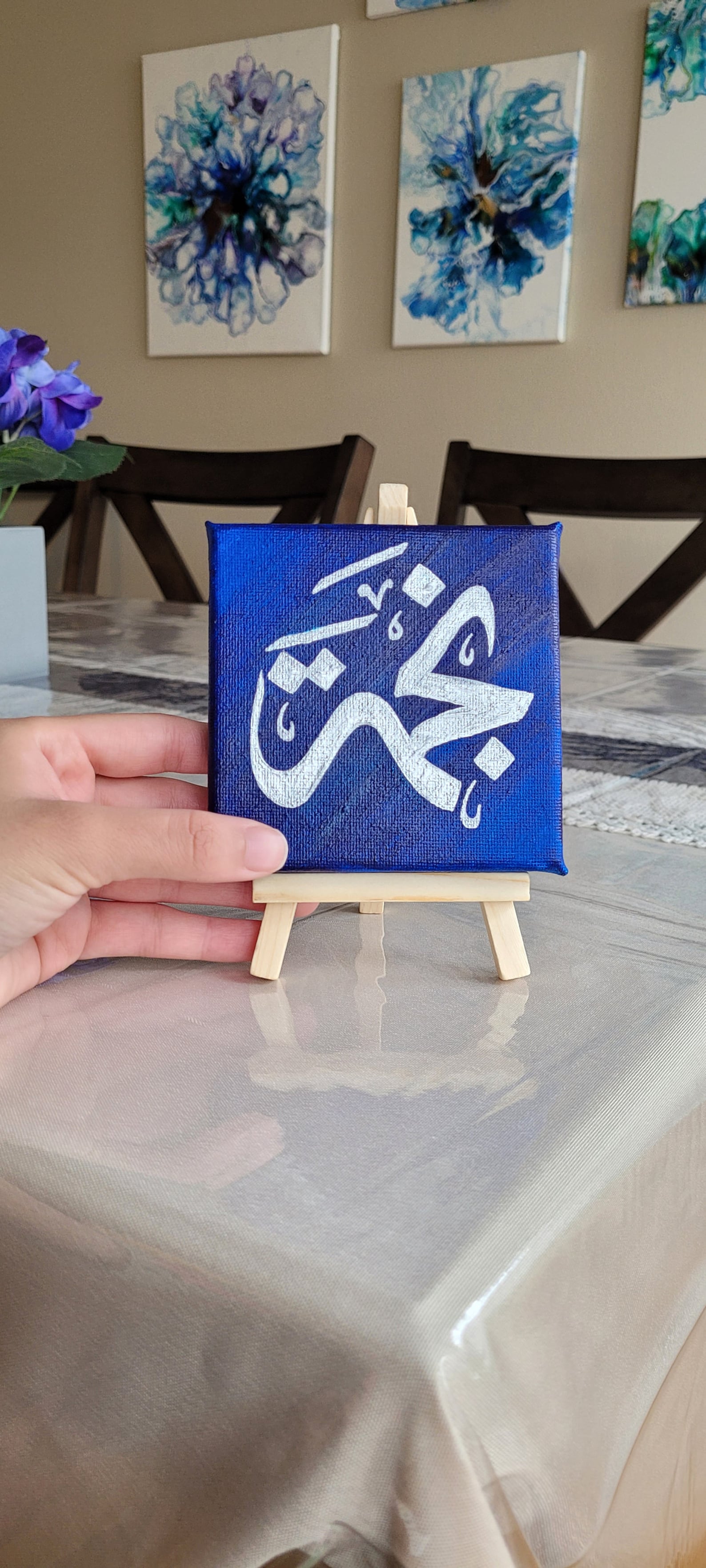 Custom Arabic Calligraphy Name, Personalized Arabic Name Mini Canvas ...
