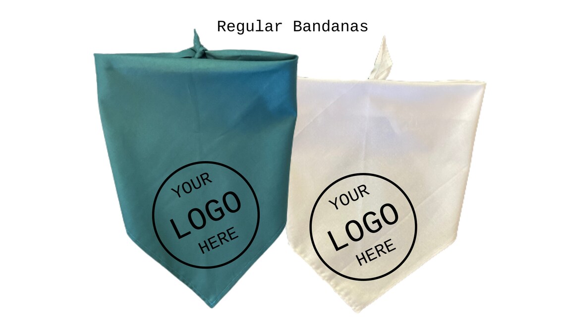 Personalized Custom Logo or Art Decal Bandana to Tie Around - Etsy