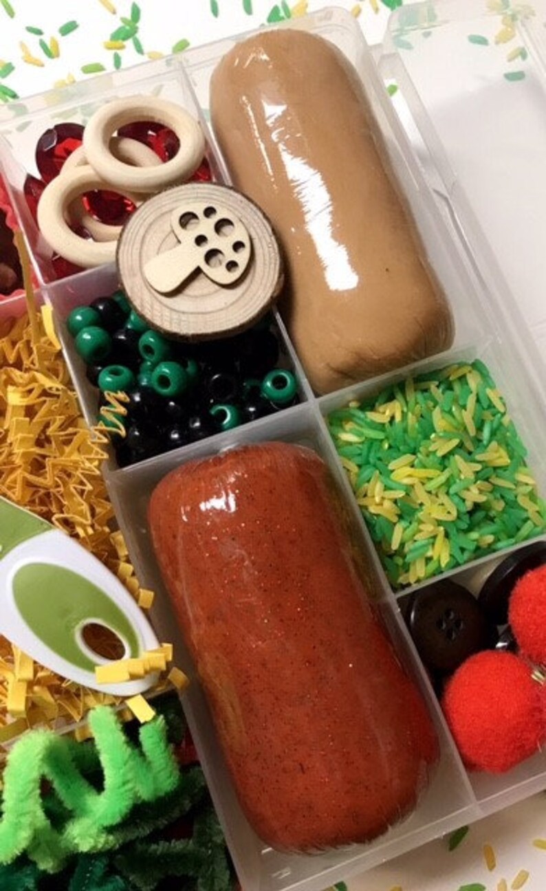 Pizza and Pasta Sensory Playdough Kit Homemade Playdough | Etsy