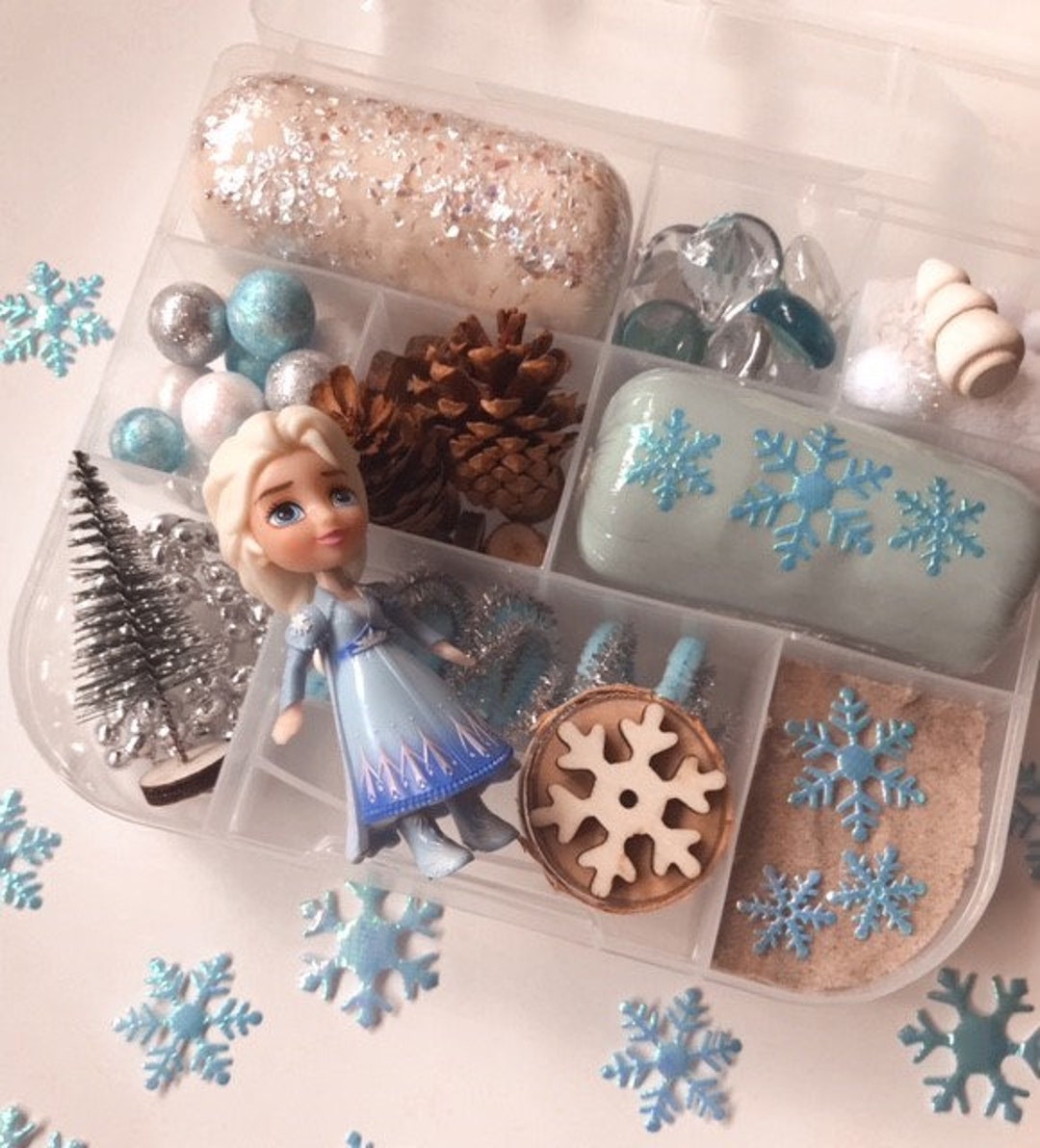 Elsa Frozen Sensory Playdough Activity Kit Elsa Toy Gift for - Etsy México