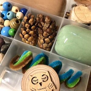 Woodland Playdough Activity Kit Homemade Playdough Kinetic Sand Loose ...