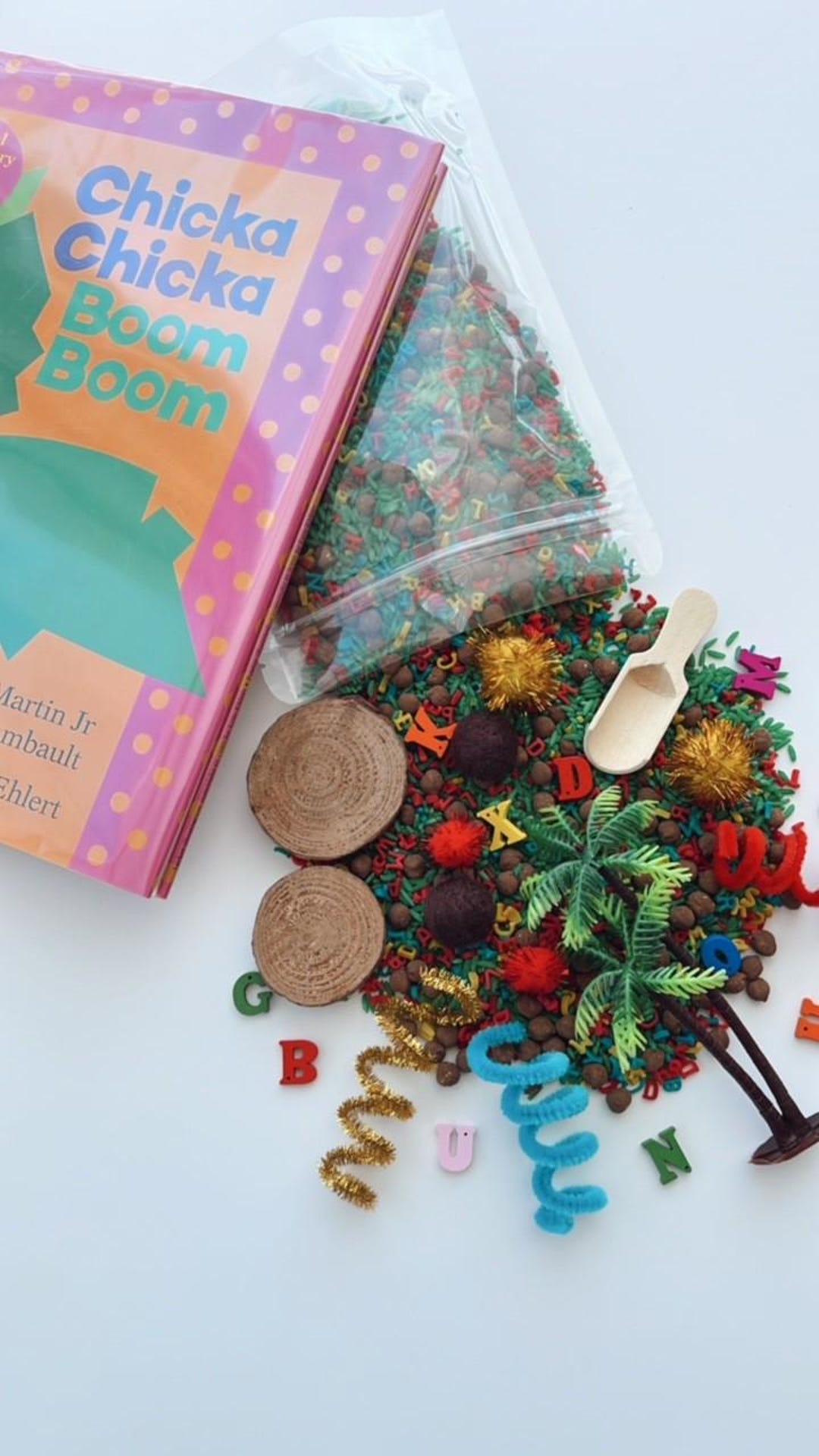 Chicka Chicka Boom Boom Sensory Bag Dump and Discover Pour and Play ...