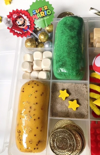 Super Mario Playdough Sensory Kit Playdough Activity Homemade - Etsy Canada