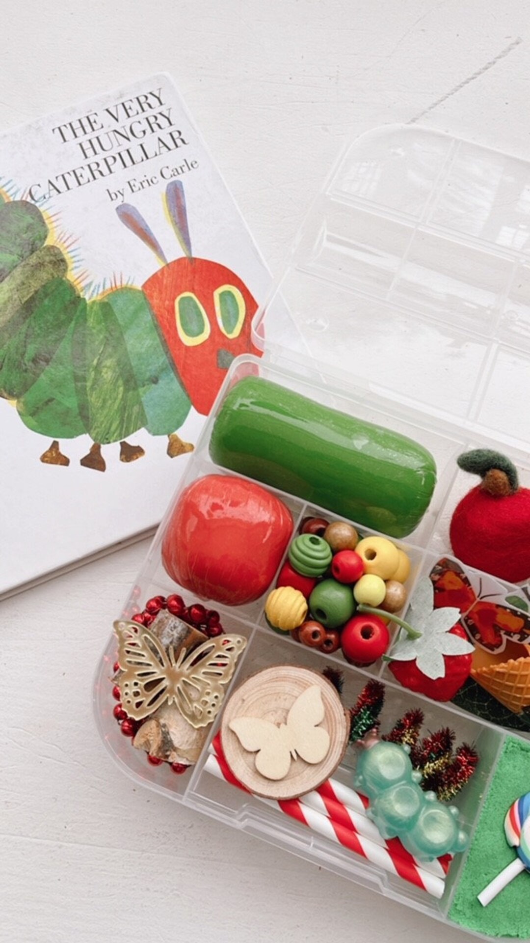 The Very Hungry Caterpillar Book-themed Playdough Kit - Etsy