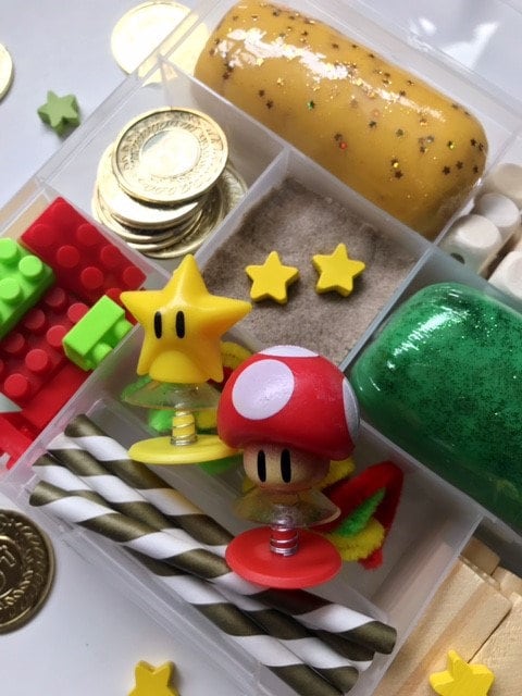 Super Mario Playdough Sensory Kit Playdough Activity Homemade - Etsy Canada
