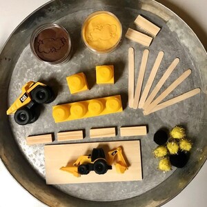 NEW Toddler Construction Playdough Kit Toddler Playdoh Sensory Playdoh ...