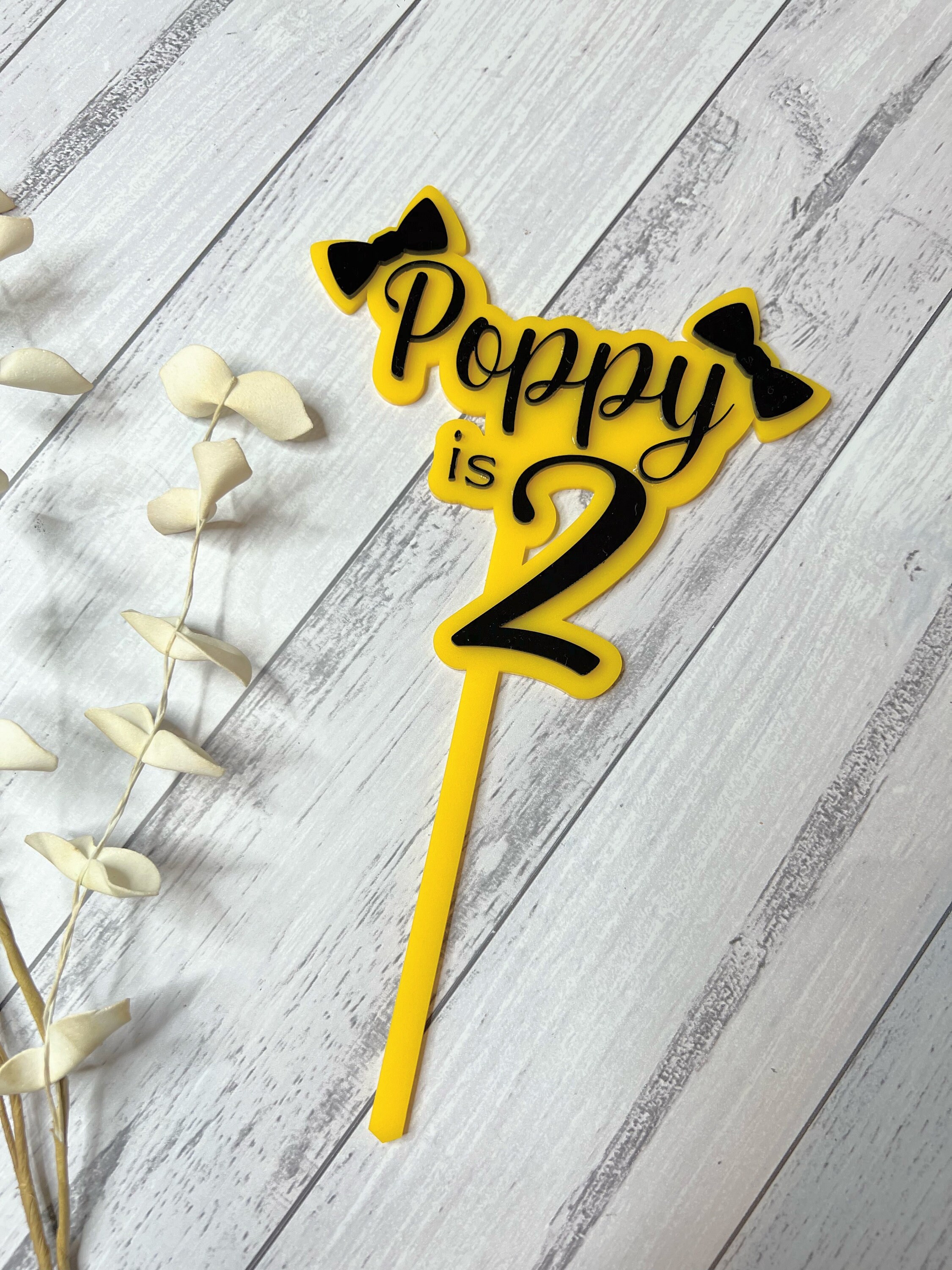 Emma Wiggle Cake Topper | Wiggles | 3D Acrylic Cake Topper | Birthday ...