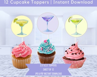 Alcohol Cupcake Toppers - Etsy
