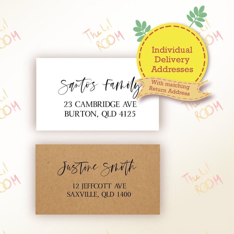 Recipient Address - Etsy