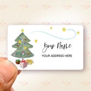 Custom Christmas Return Address Labels, Holiday Return Labels ...