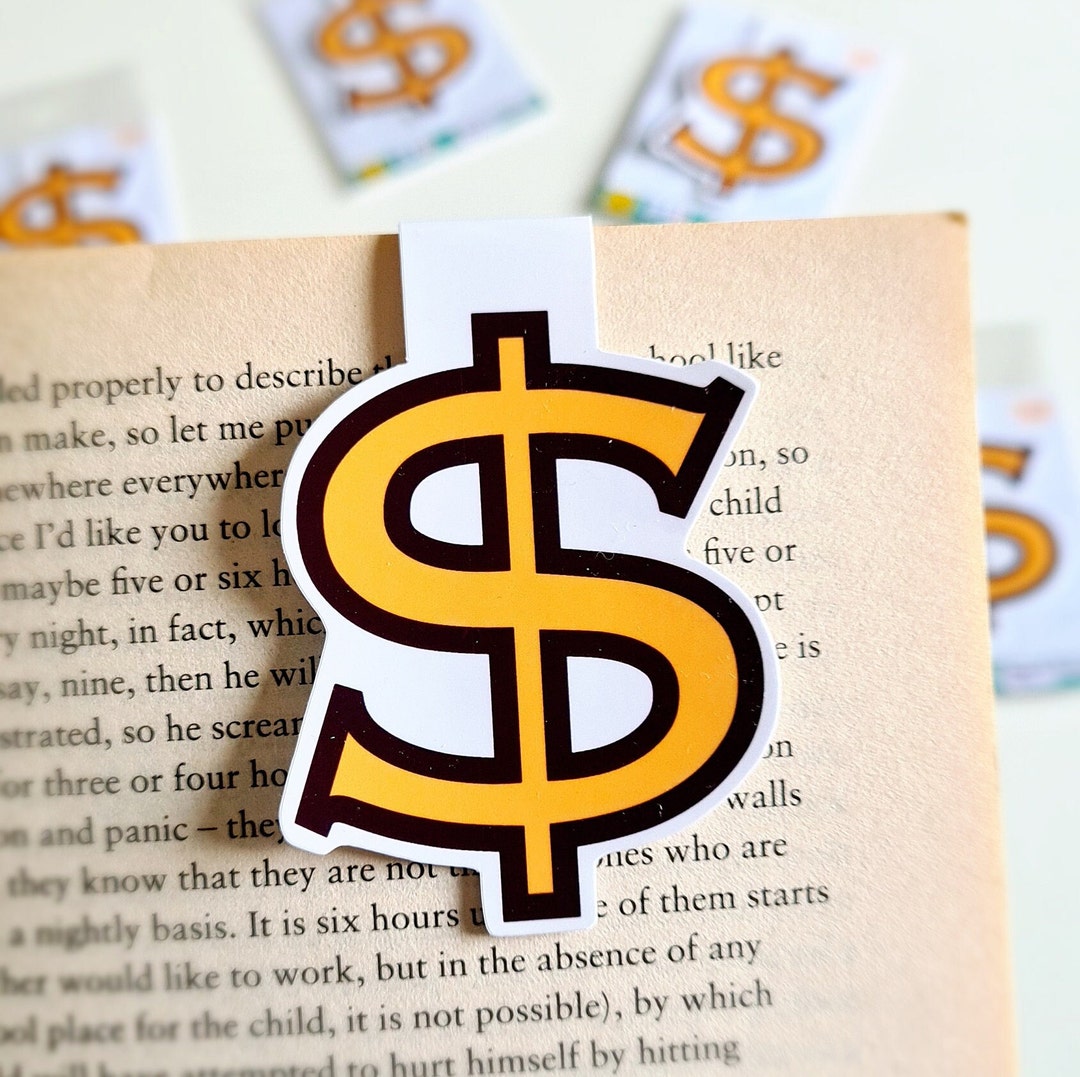 Dollar Sign Magnetic Bookmark, Birthday Gifts for Readers, Business ...