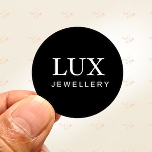 Custom Logo Stickers, Custom Text Stickers, Small Business Logo ...