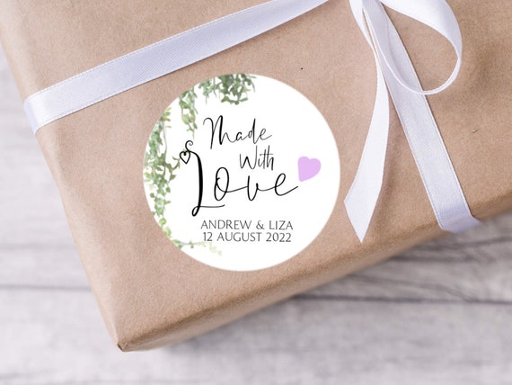 Custom Made With Love by Labels Wedding Stickers - Etsy