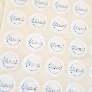 Custom Logo Stickers, Custom Text Stickers, Small Business Logo ...