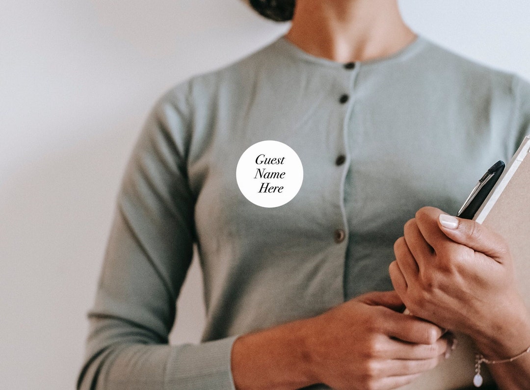 Custom Guest Name Stickers, Name Tags Sticker, Conference Name Tags ...