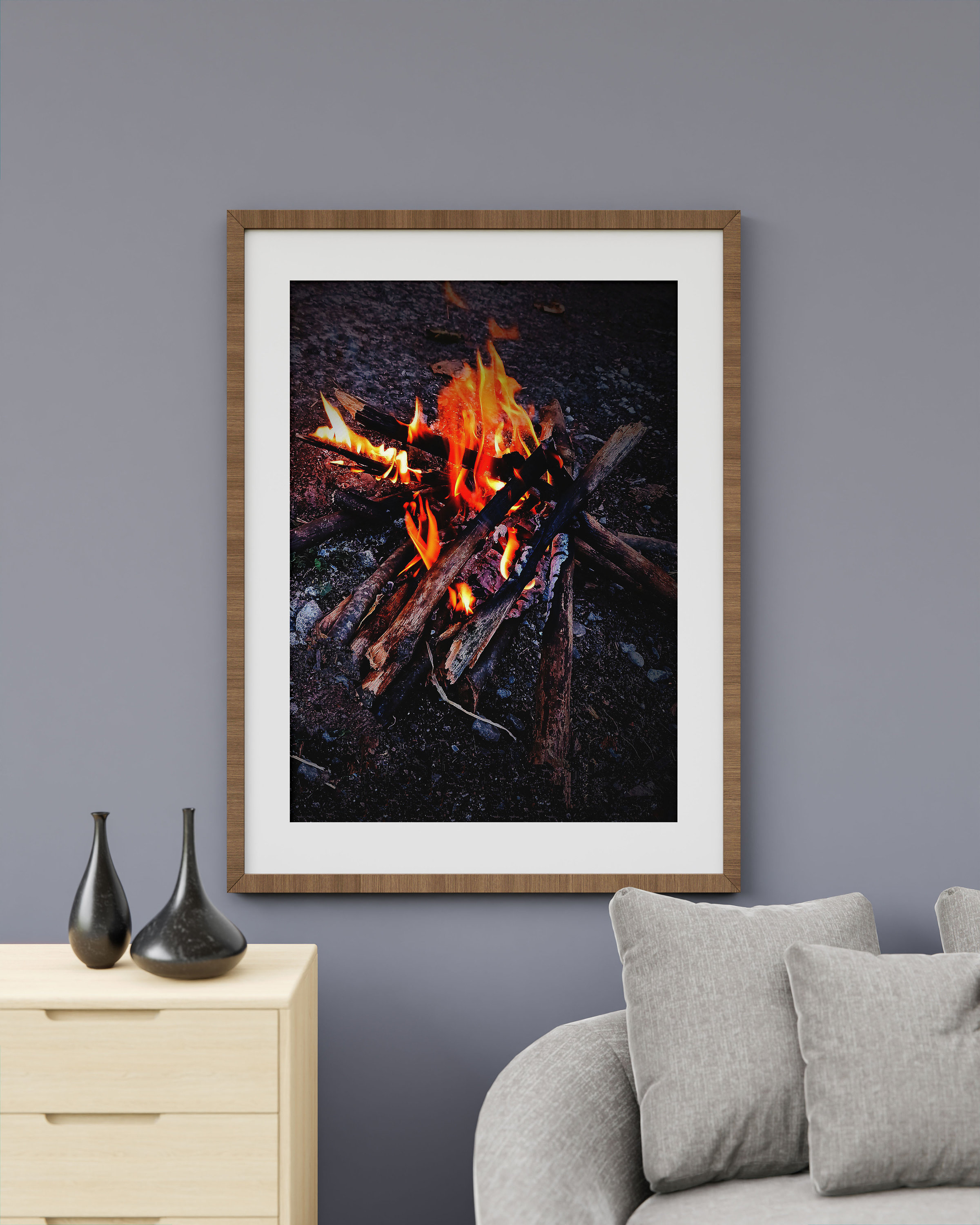 Fire Wall Art, Digital Download, Printable Wall Art, Printable Fire ...