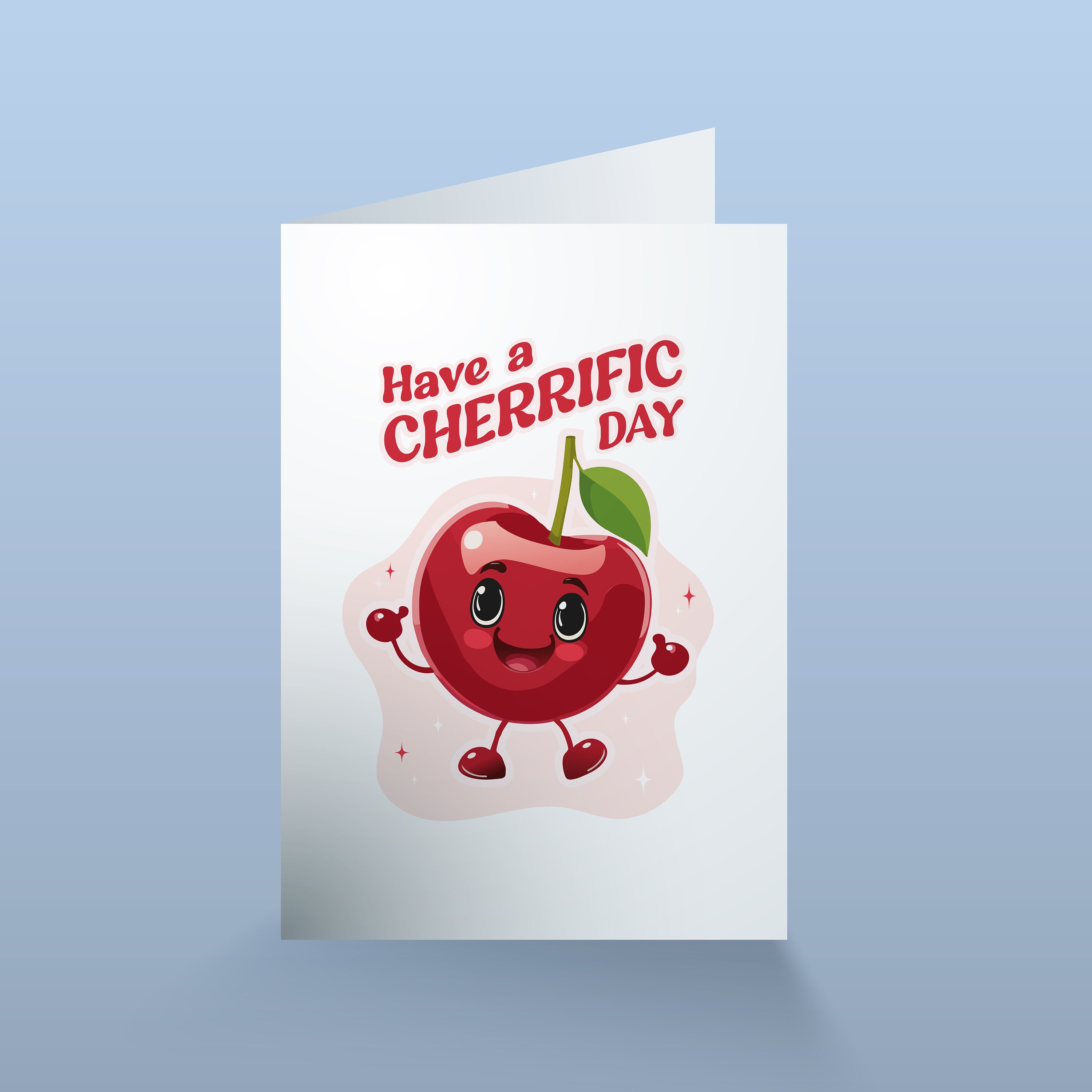 Cute Cherry Character Design, Have a Cherrific Day, Gift Cut Files ...