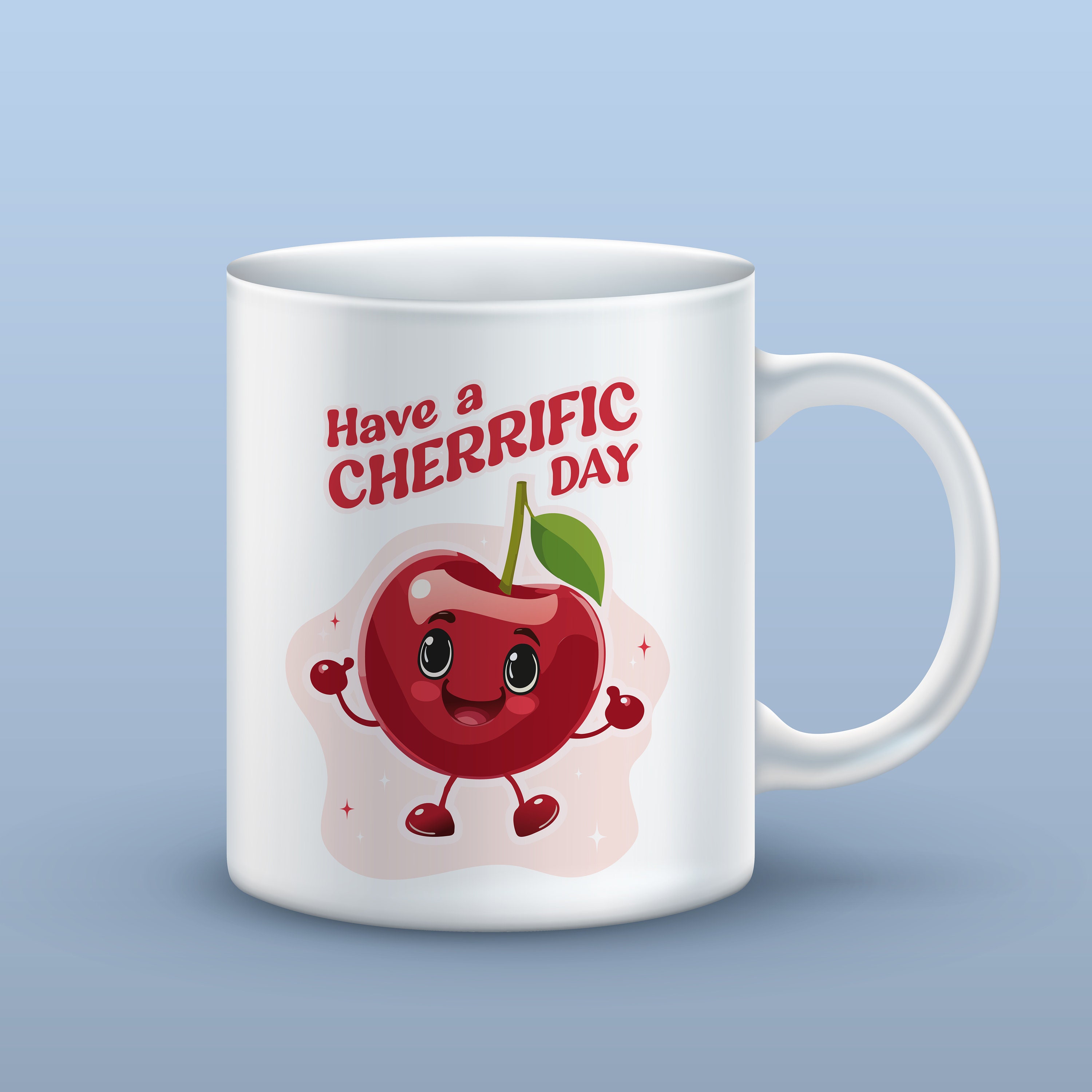 Cute Cherry Character Design, Have a Cherrific Day, Gift Cut Files ...
