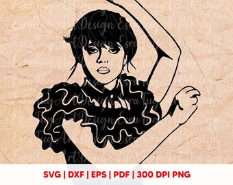 Wednesday Dancing Queen Svg - Etsy